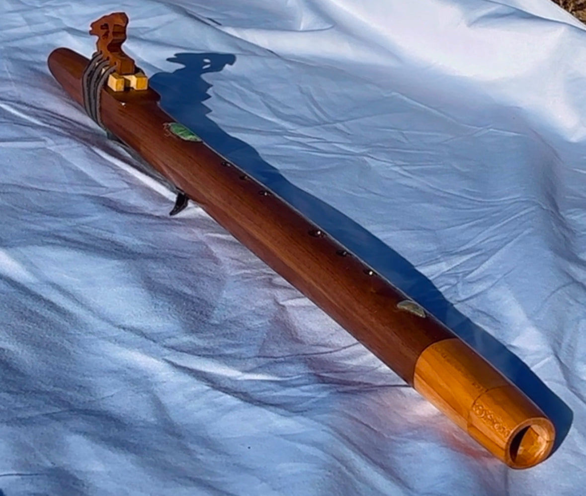 Walnut/Cherry Flute - Low Tone Key of C (432hz) – Grace Flutes