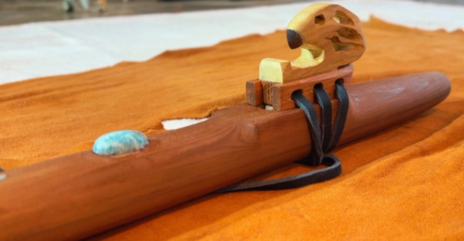 Western Red Cedar Mid-Tone Flute – Key of F (432Hz) with Custom Eagle ...